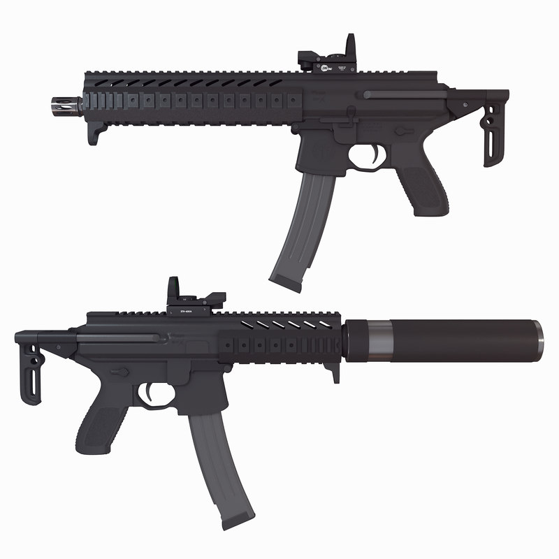 sig sauer mpx 3d model