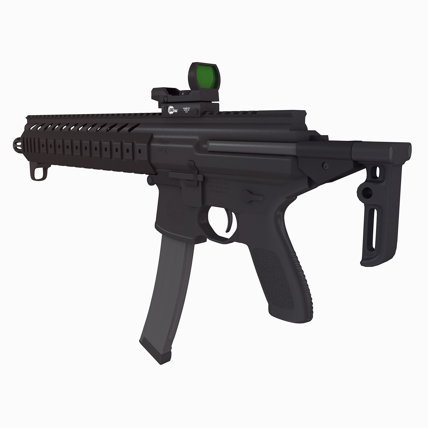 sig sauer mpx 3d model