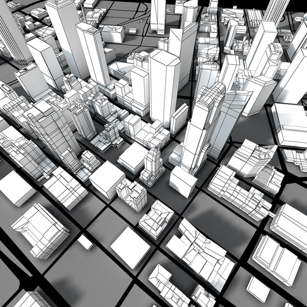 3d dallas city buildings