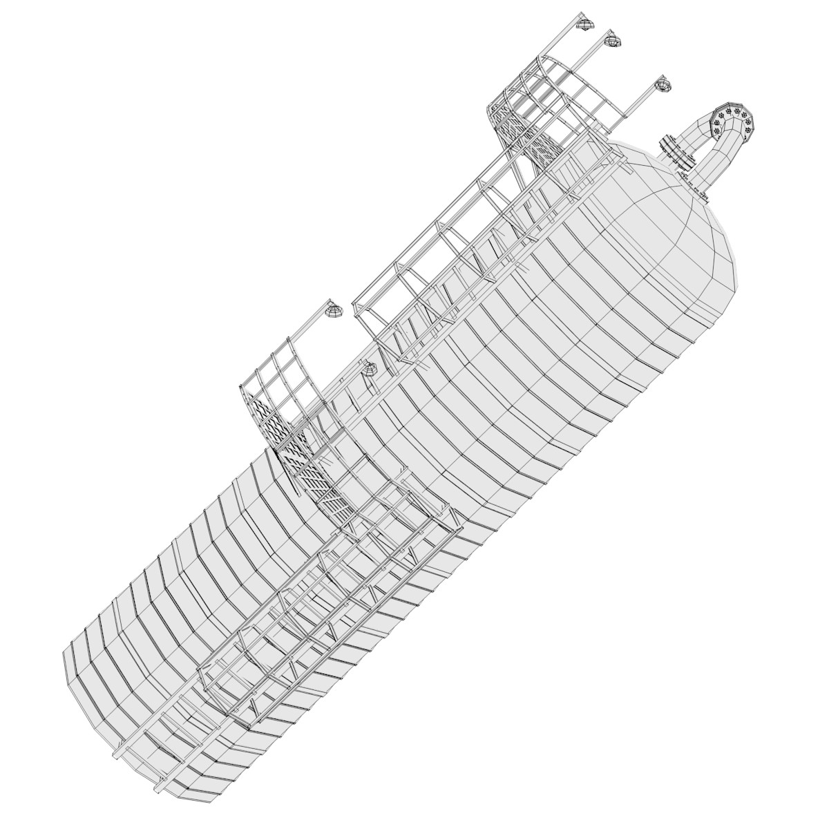 distillation column 3d model