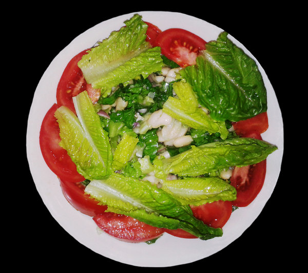 Texture JPEG salad plate meal