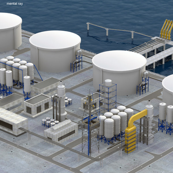 3d model lng terminal