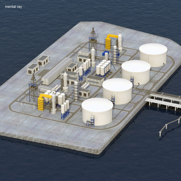 3d model lng terminal