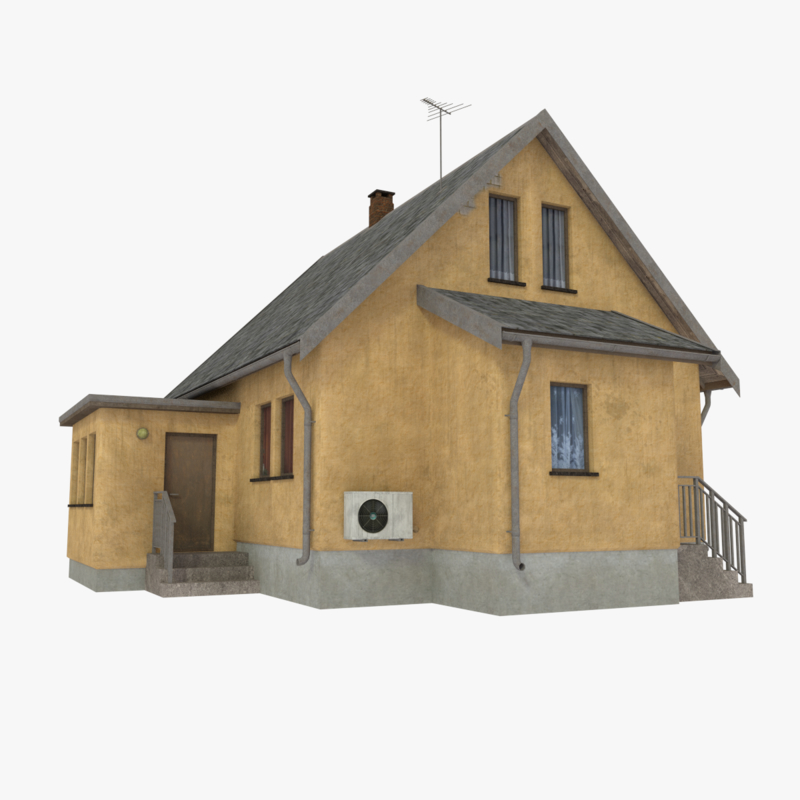 storey home scale 3d obj