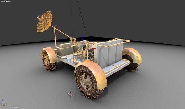 3d model moon rover