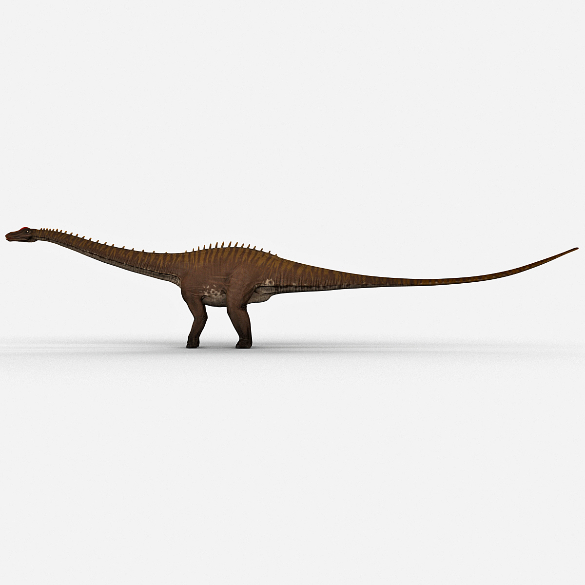 3d model diplodocus rigged