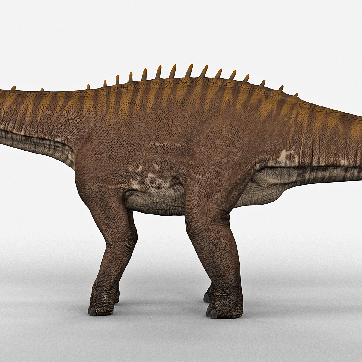 3d model diplodocus rigged
