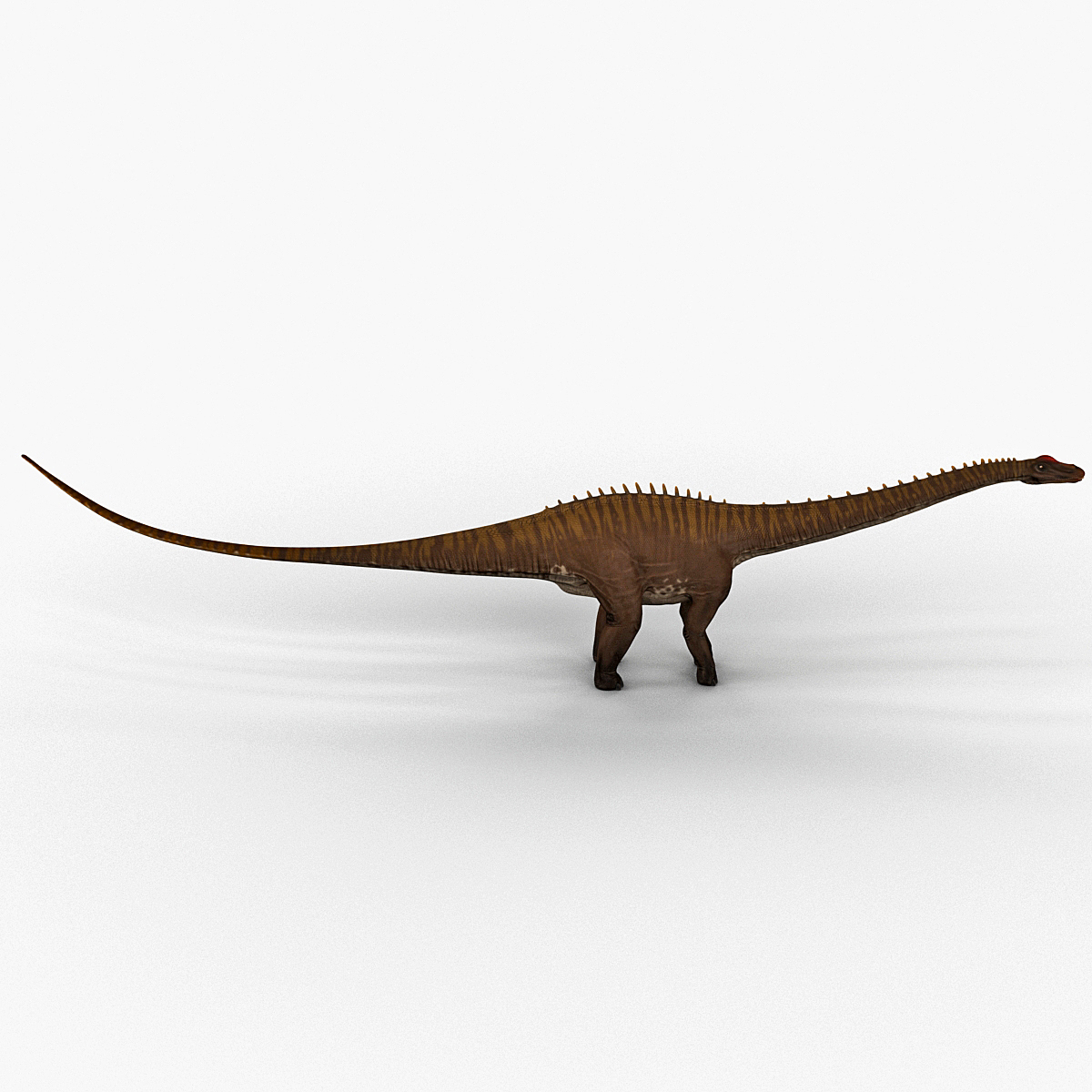 3d model diplodocus rigged