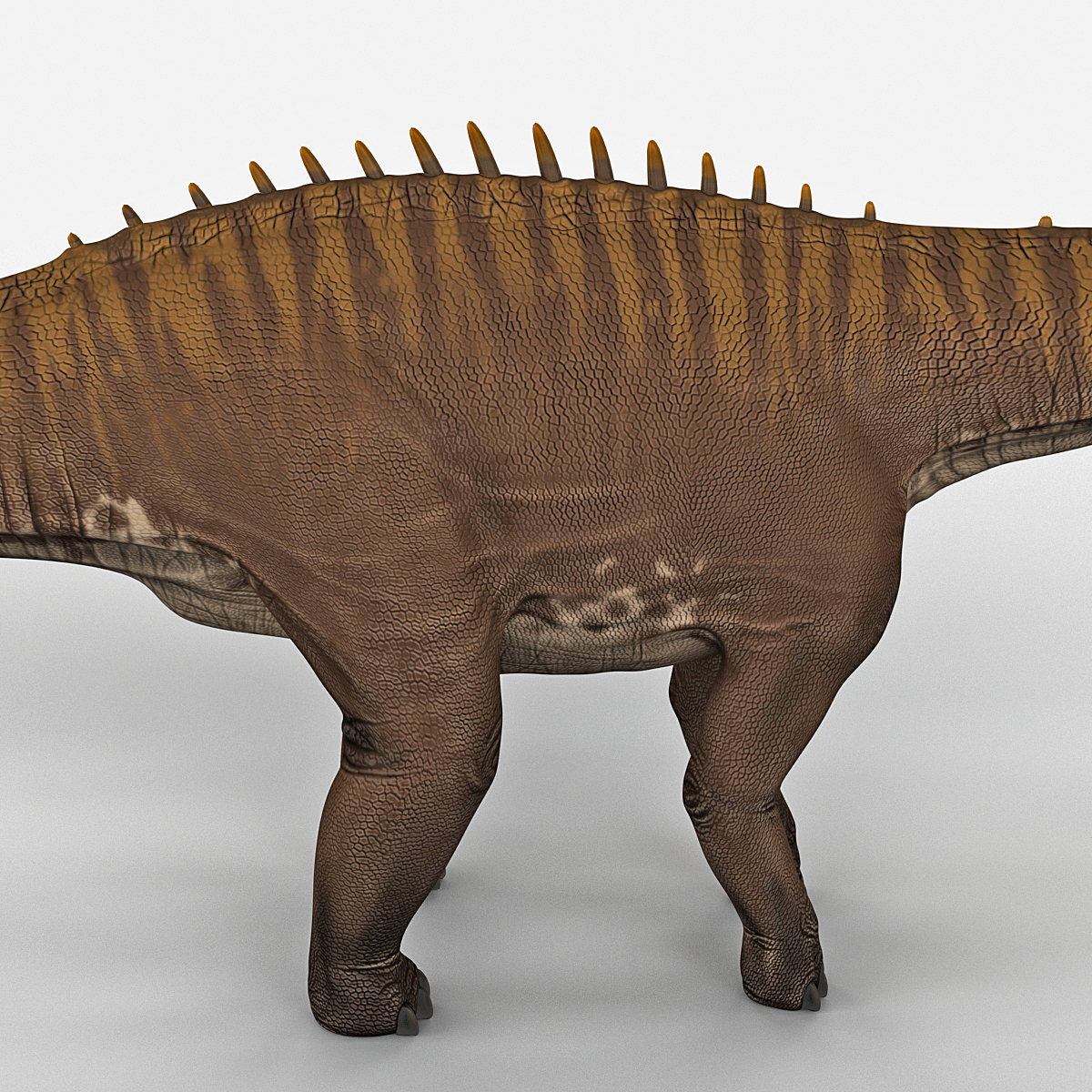 3d model diplodocus rigged