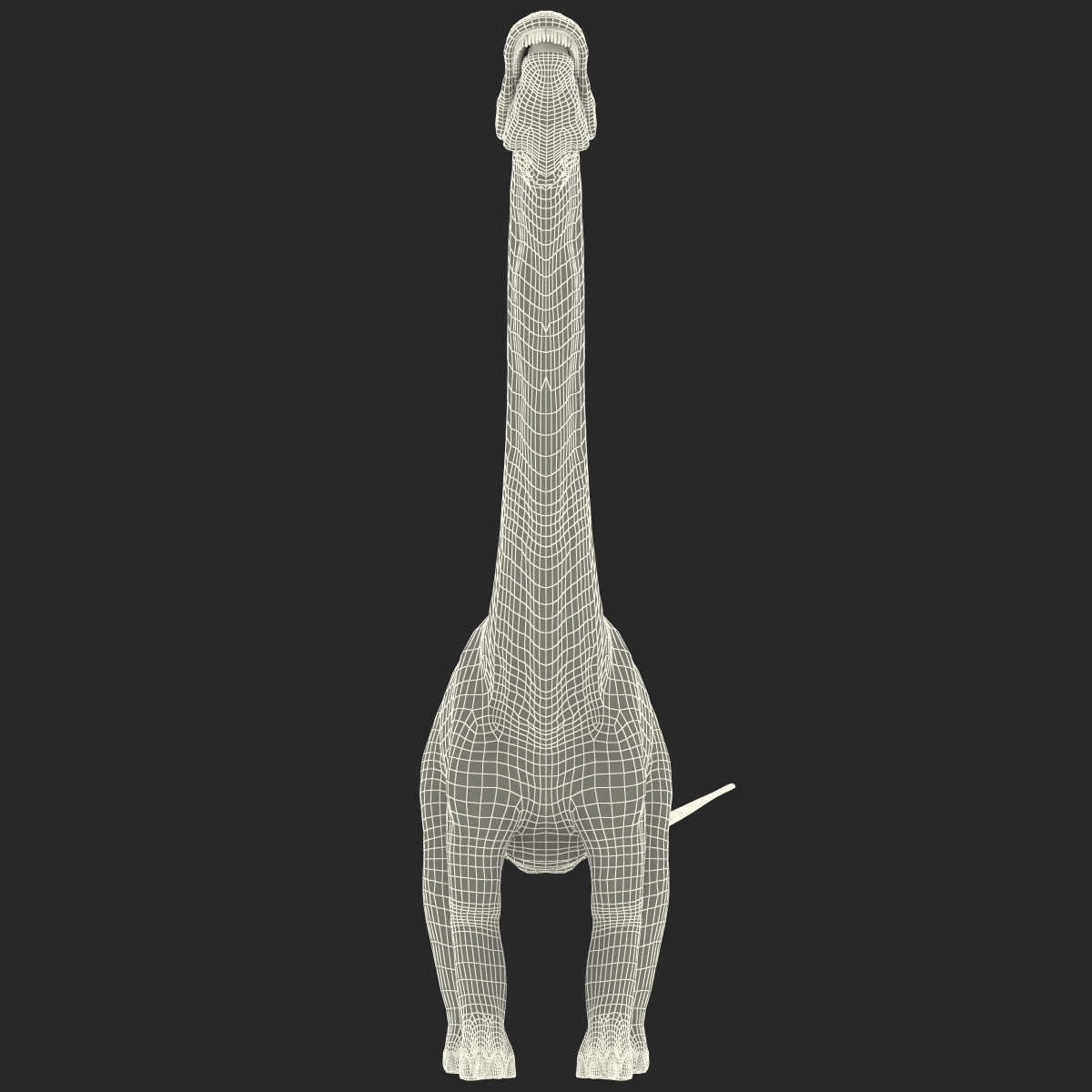 3d model diplodocus rigged