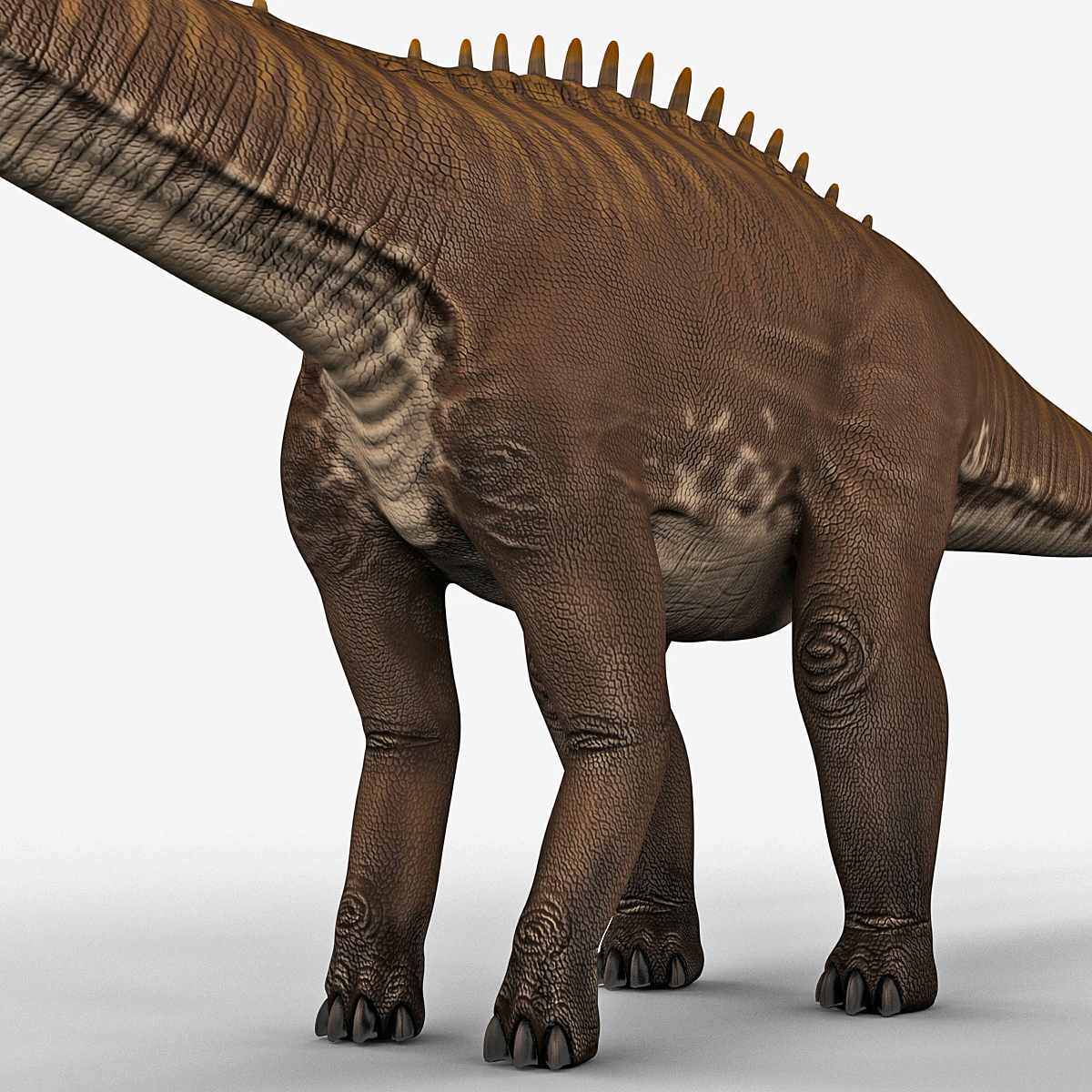 3d model diplodocus rigged