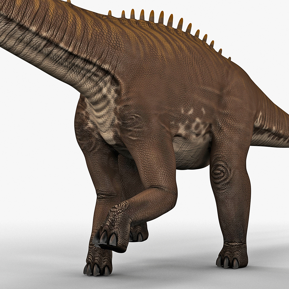 3d model diplodocus rigged