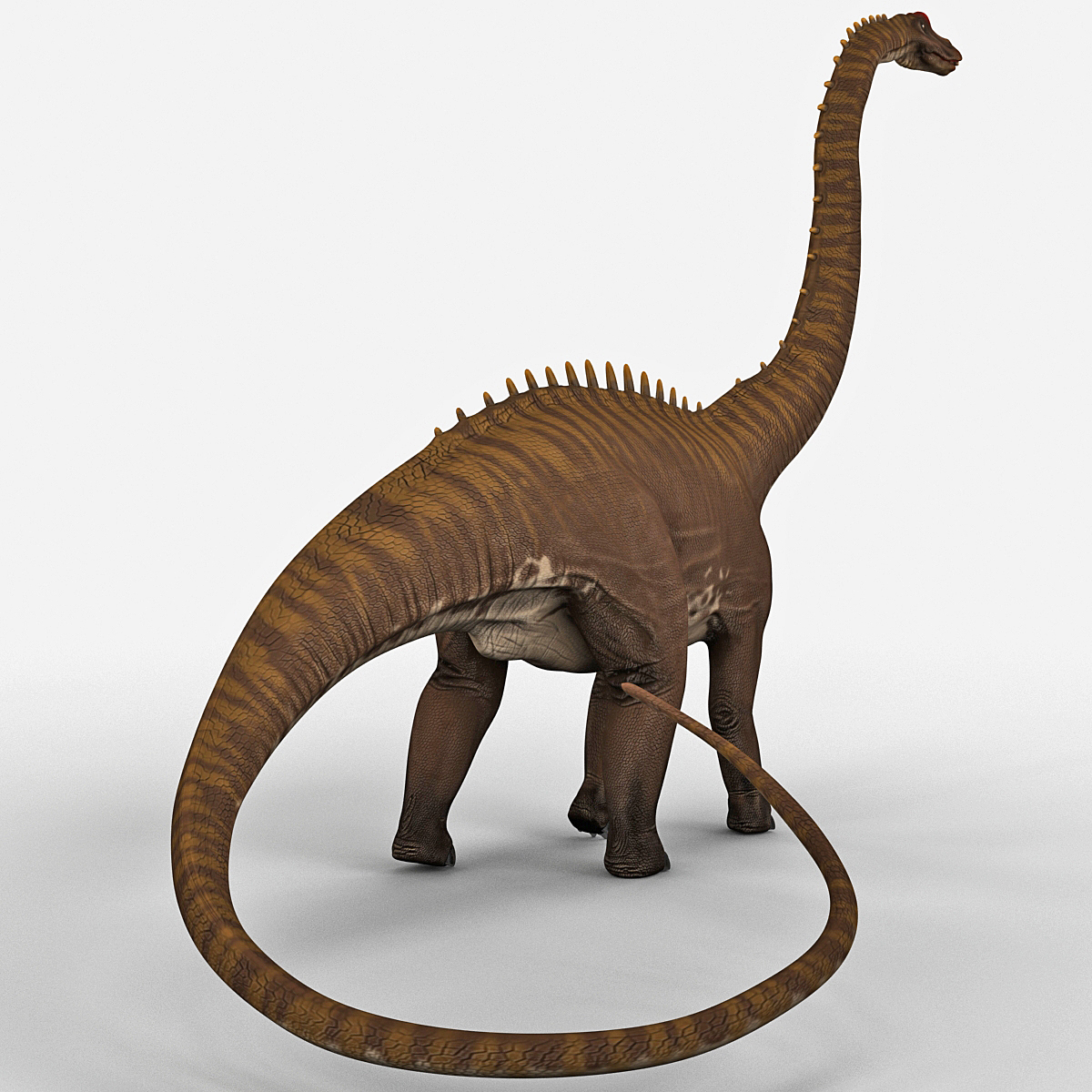 3d model diplodocus rigged