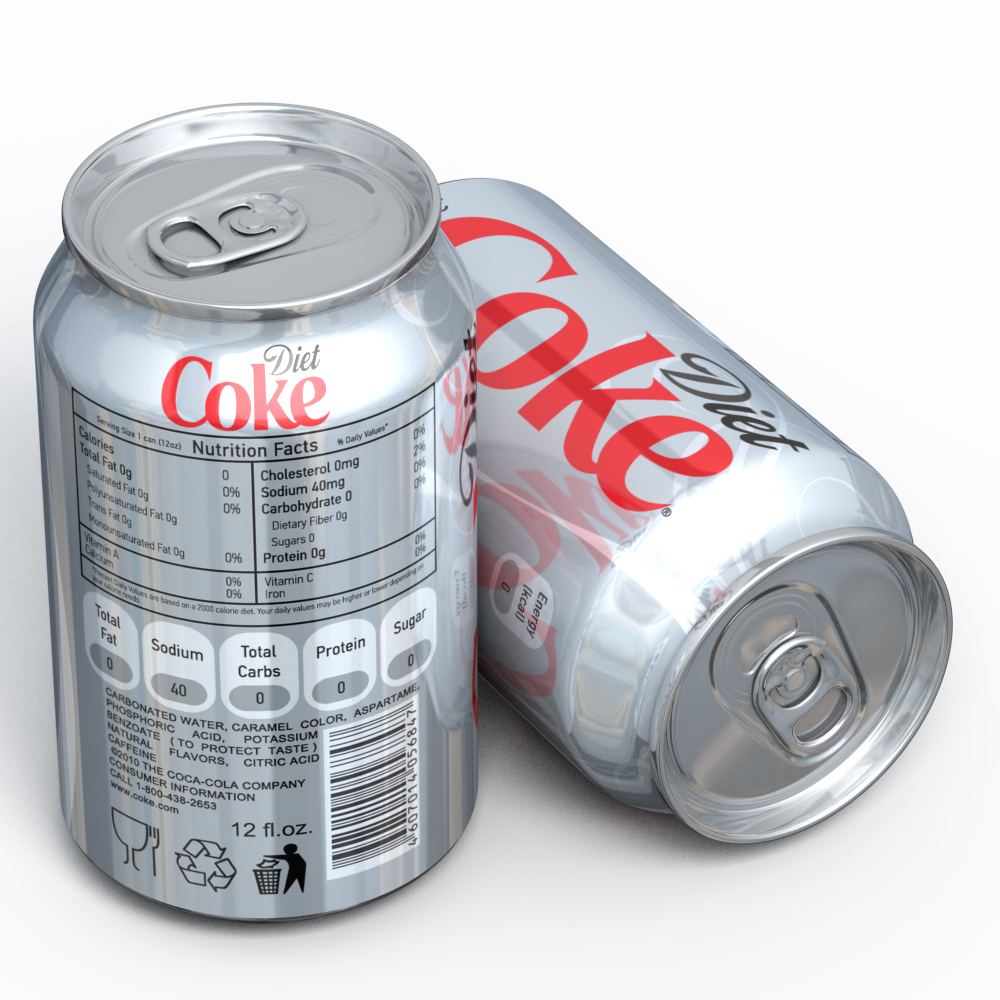 diet coke 3d fbx