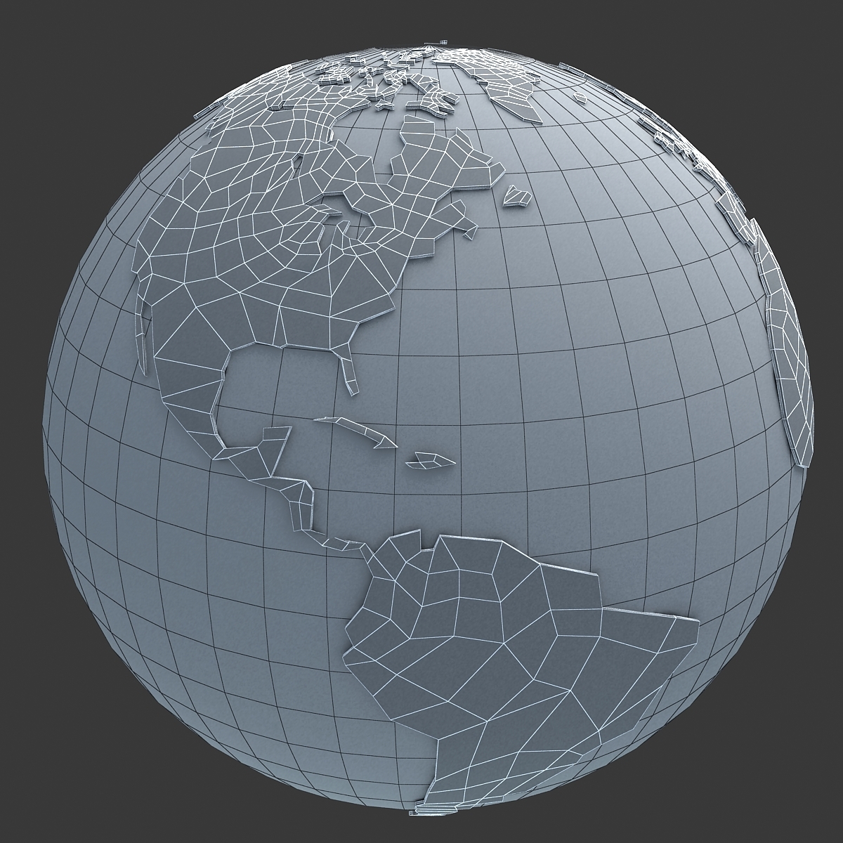 3d cartoon earth model