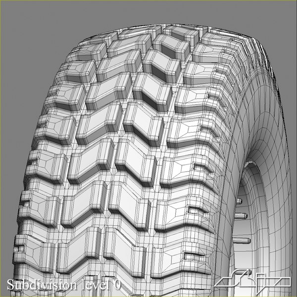 humvee wheel 3d max