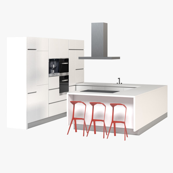 kitchen realistic 3d max