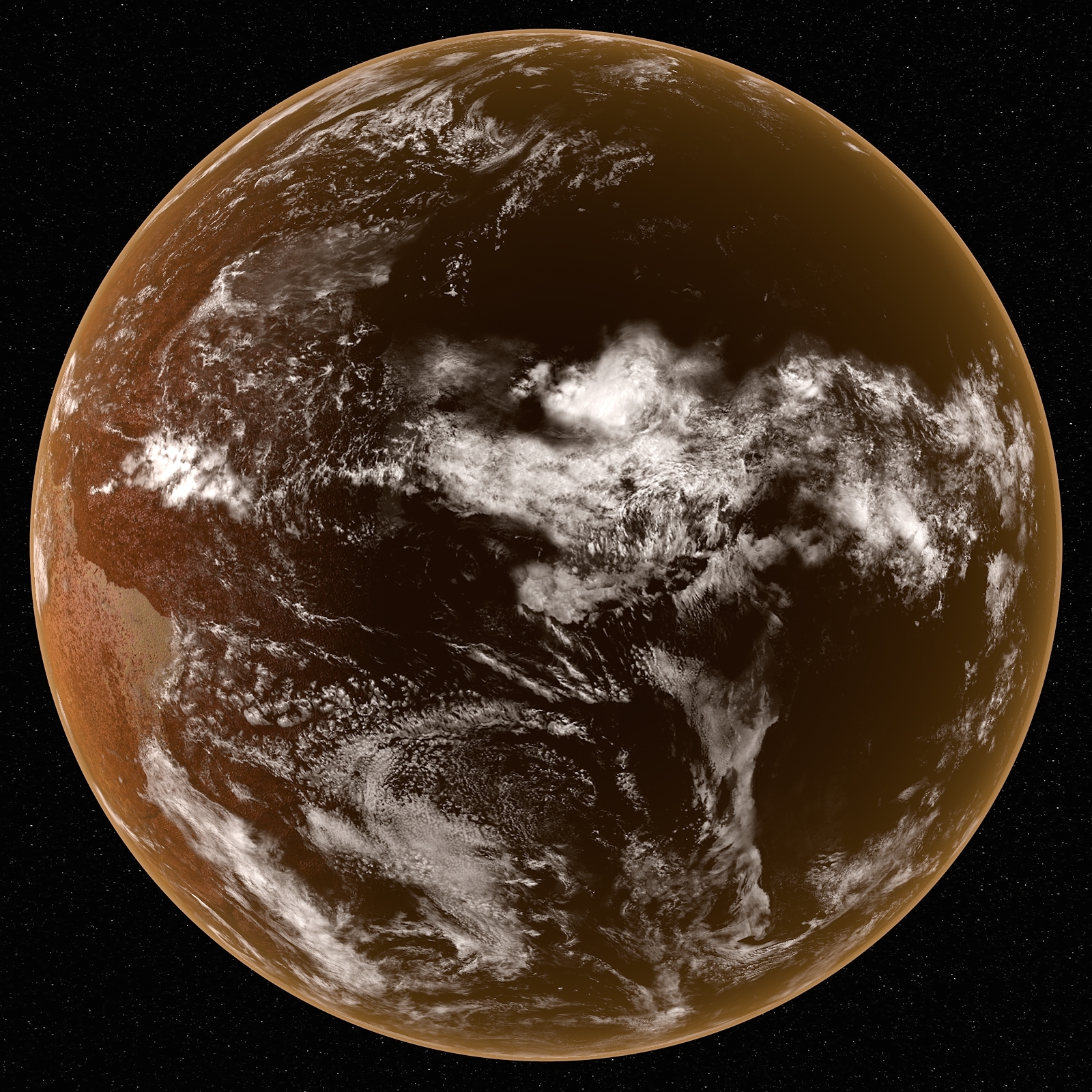 desert earth planet 3d model