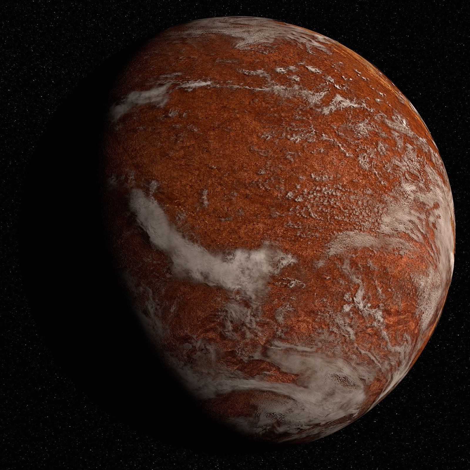 desert earth planet 3d model