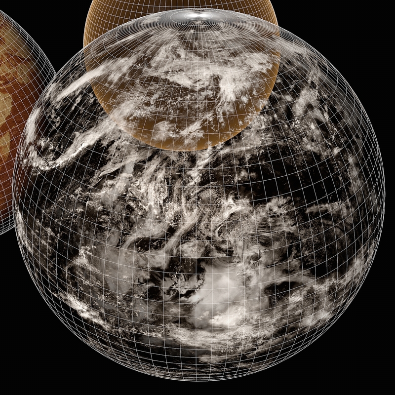 desert earth planet 3d model