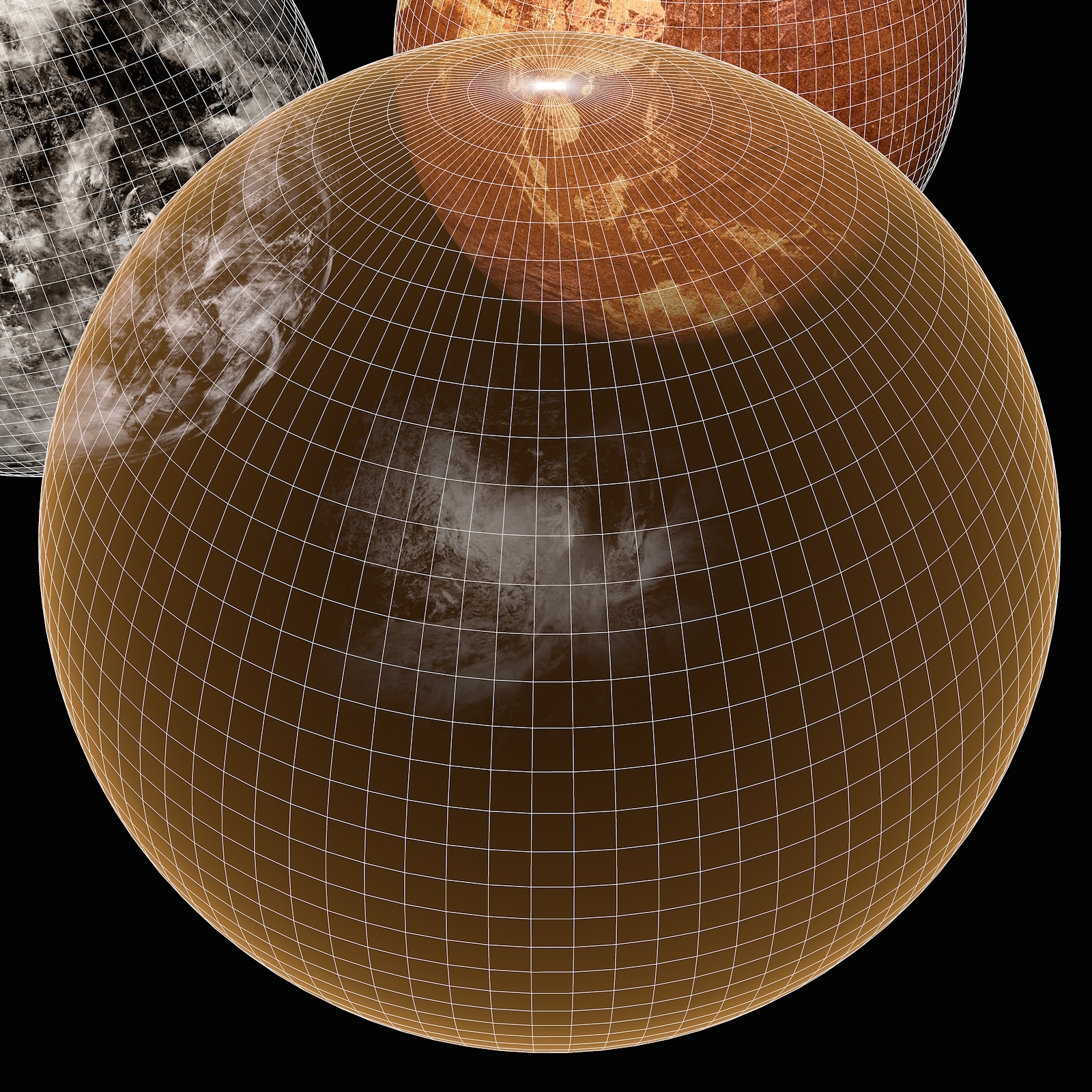 desert earth planet 3d model