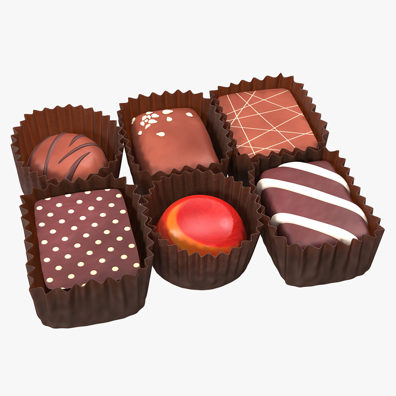 3d chocolates set 2