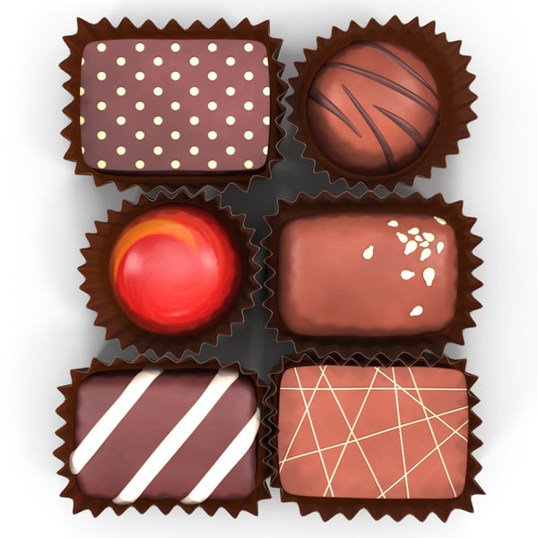 3d chocolates set 2