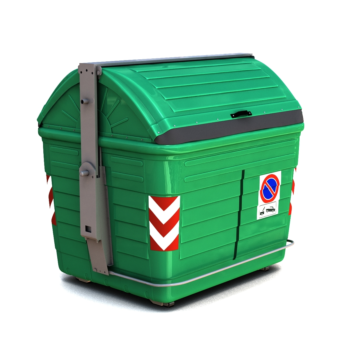 3d garbage dumpster model