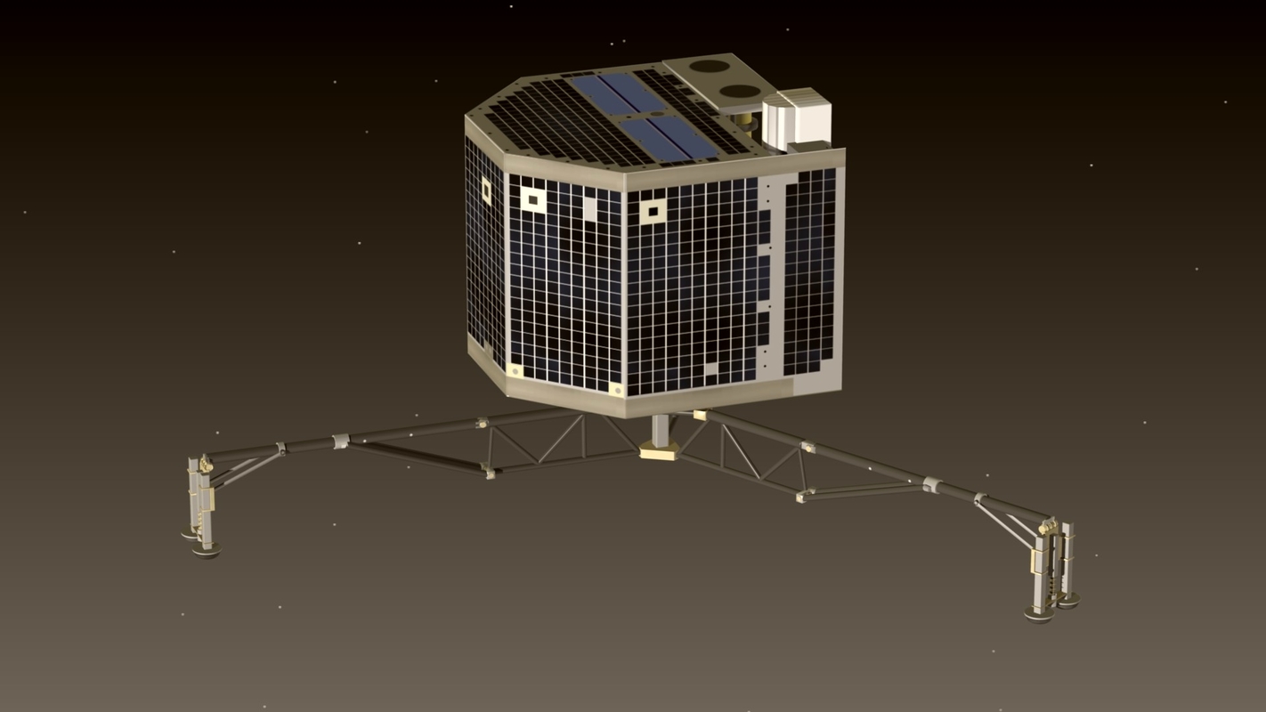 rosetta philae spacecraft 3d model