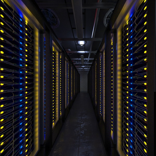 data center 3d model