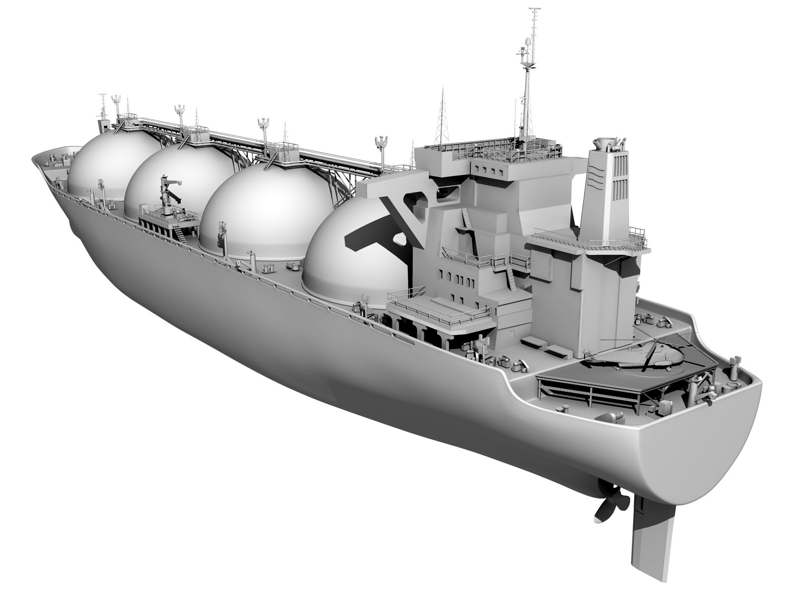 lng tanker ship 3d max