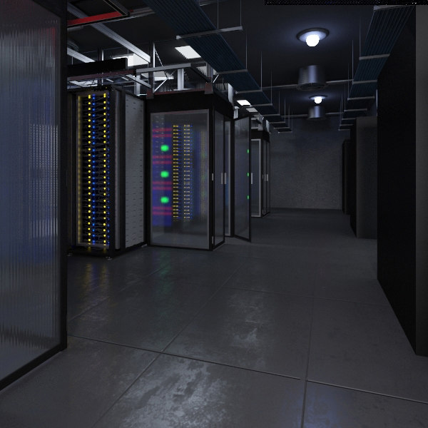 data center 3d model