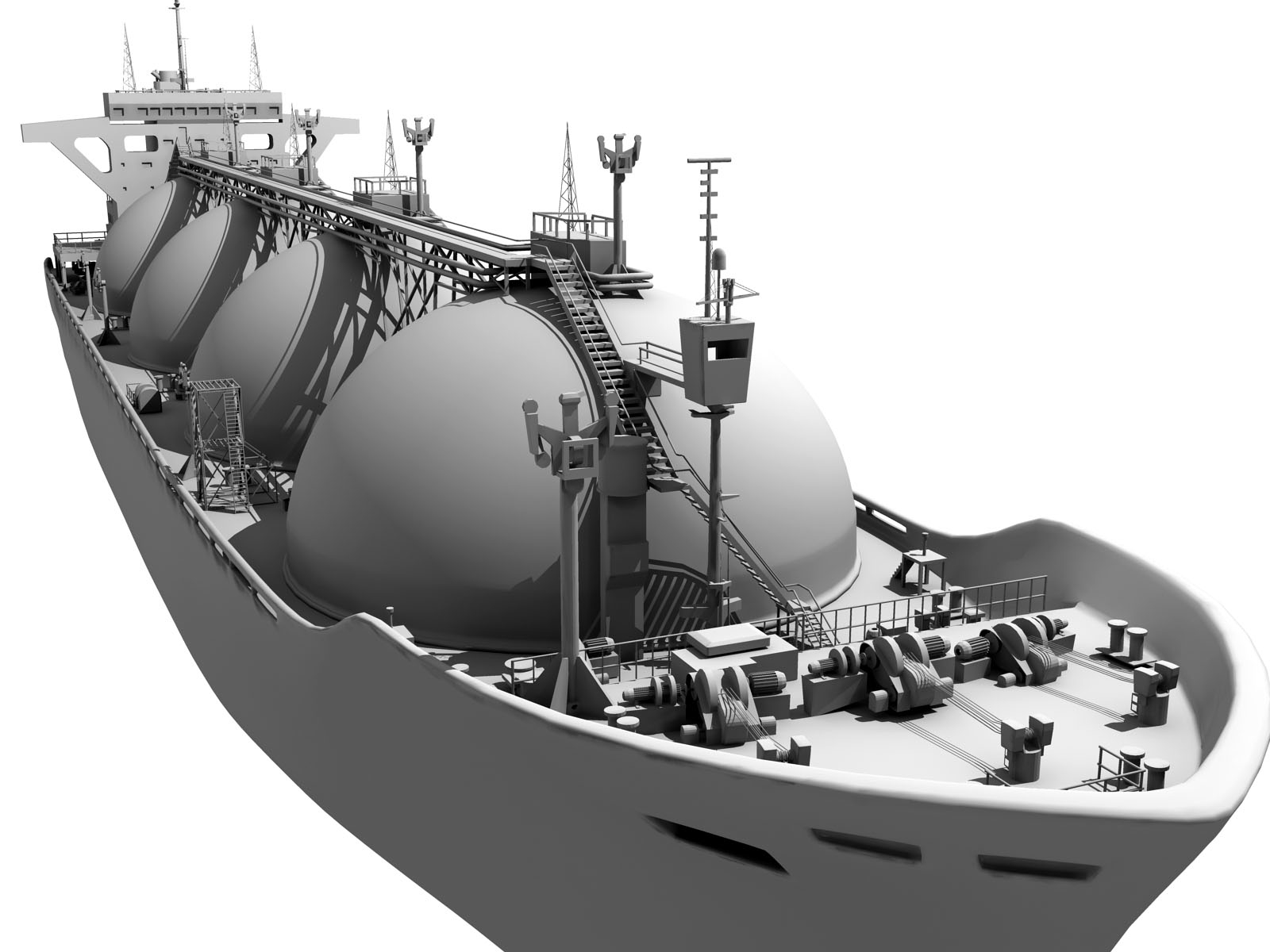 lng tanker ship 3d max