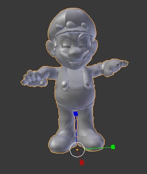 mario angry 3d obj