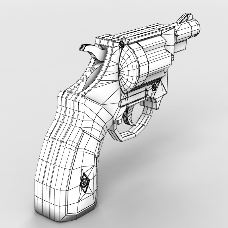 gun pistol 3d model