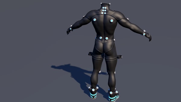 gantz suit 3d obj