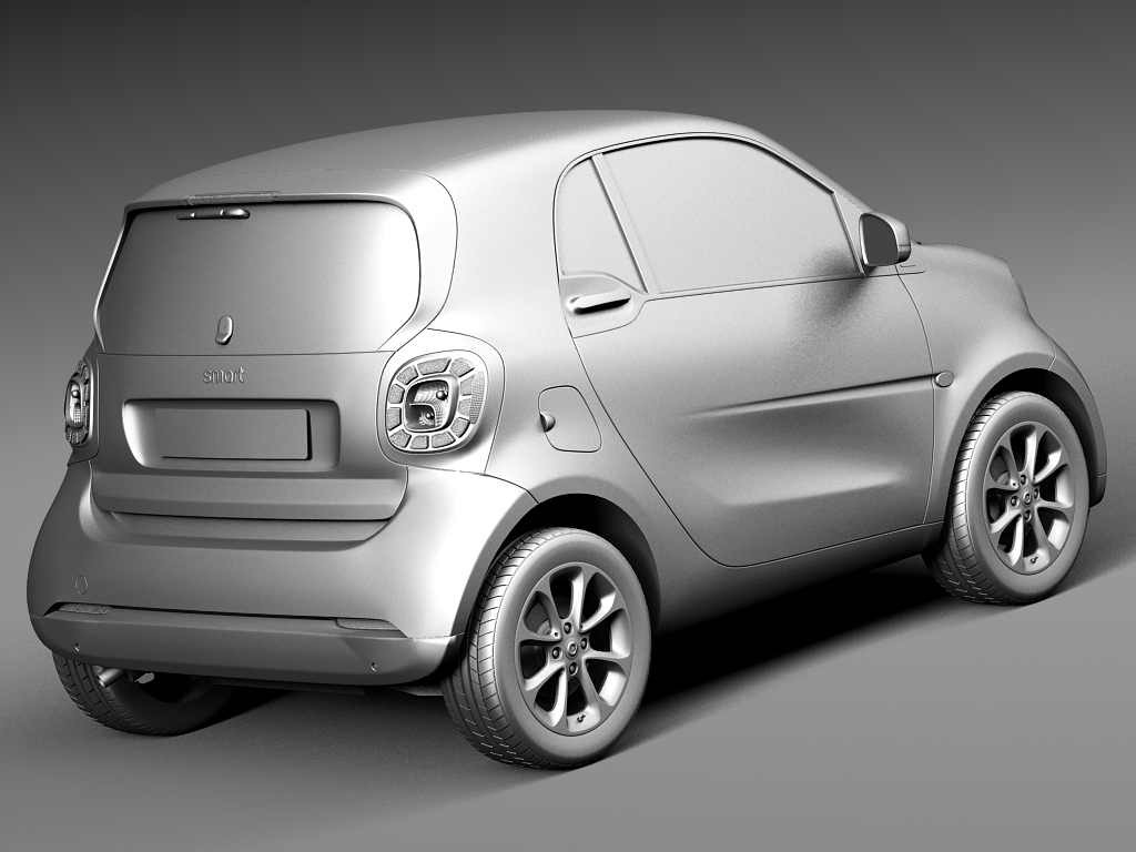 2015 smart fortwo 3d obj