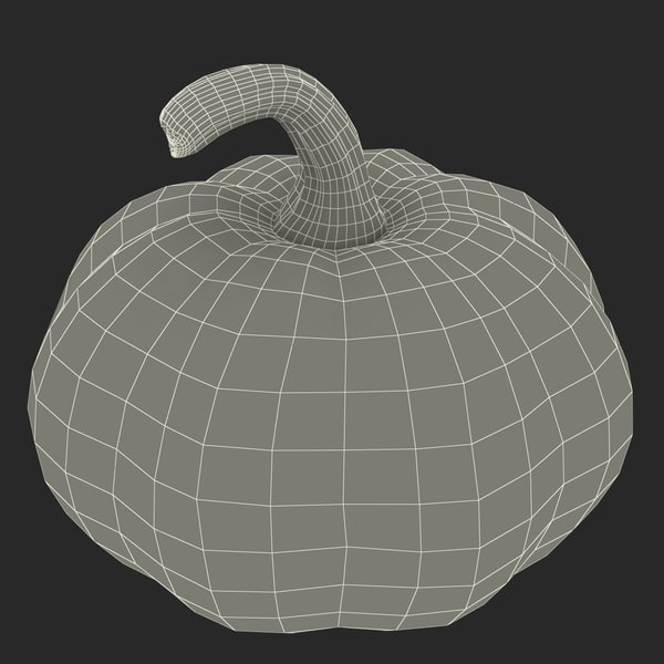 3d pumpkin 02 model