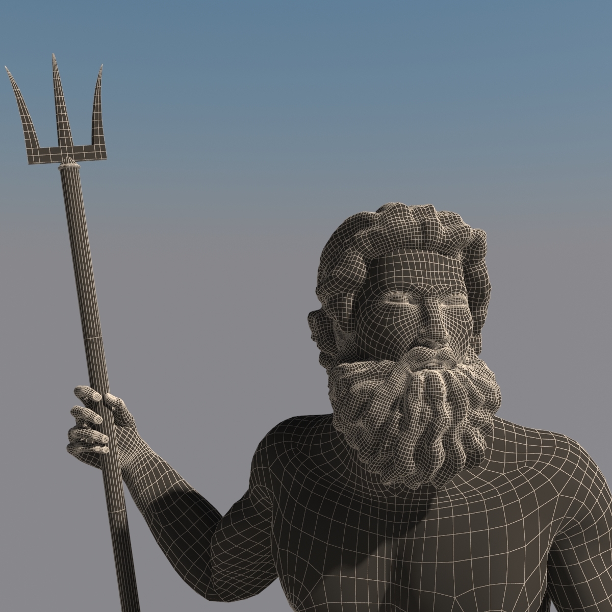 Poseidon-Statue 3D-Modell - TurboSquid 848132