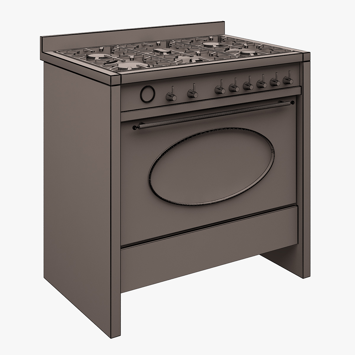 smeg oven 3d model