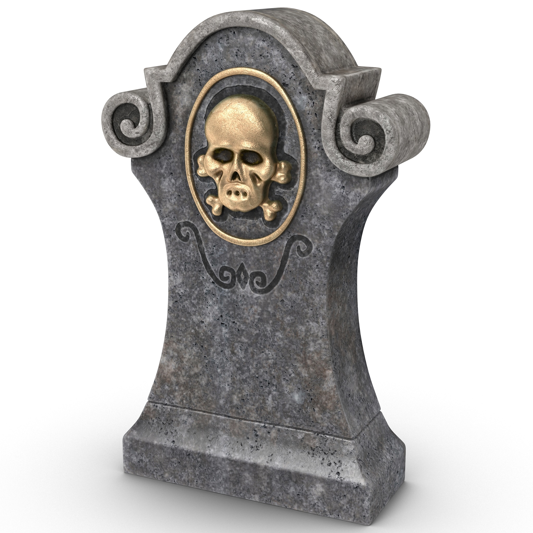 halloween gravestone 01 3d x