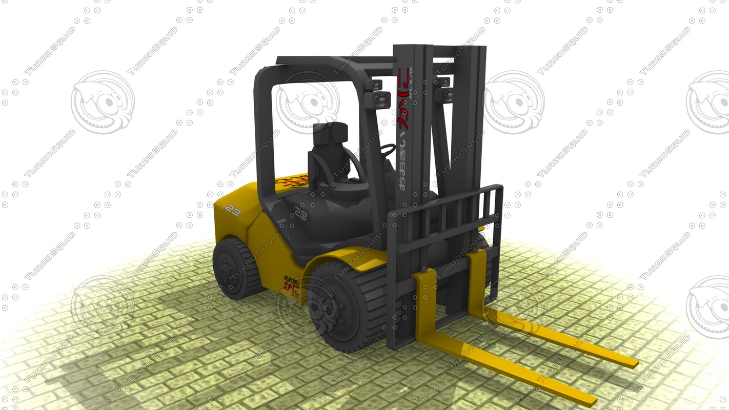 ready forklift 3d model