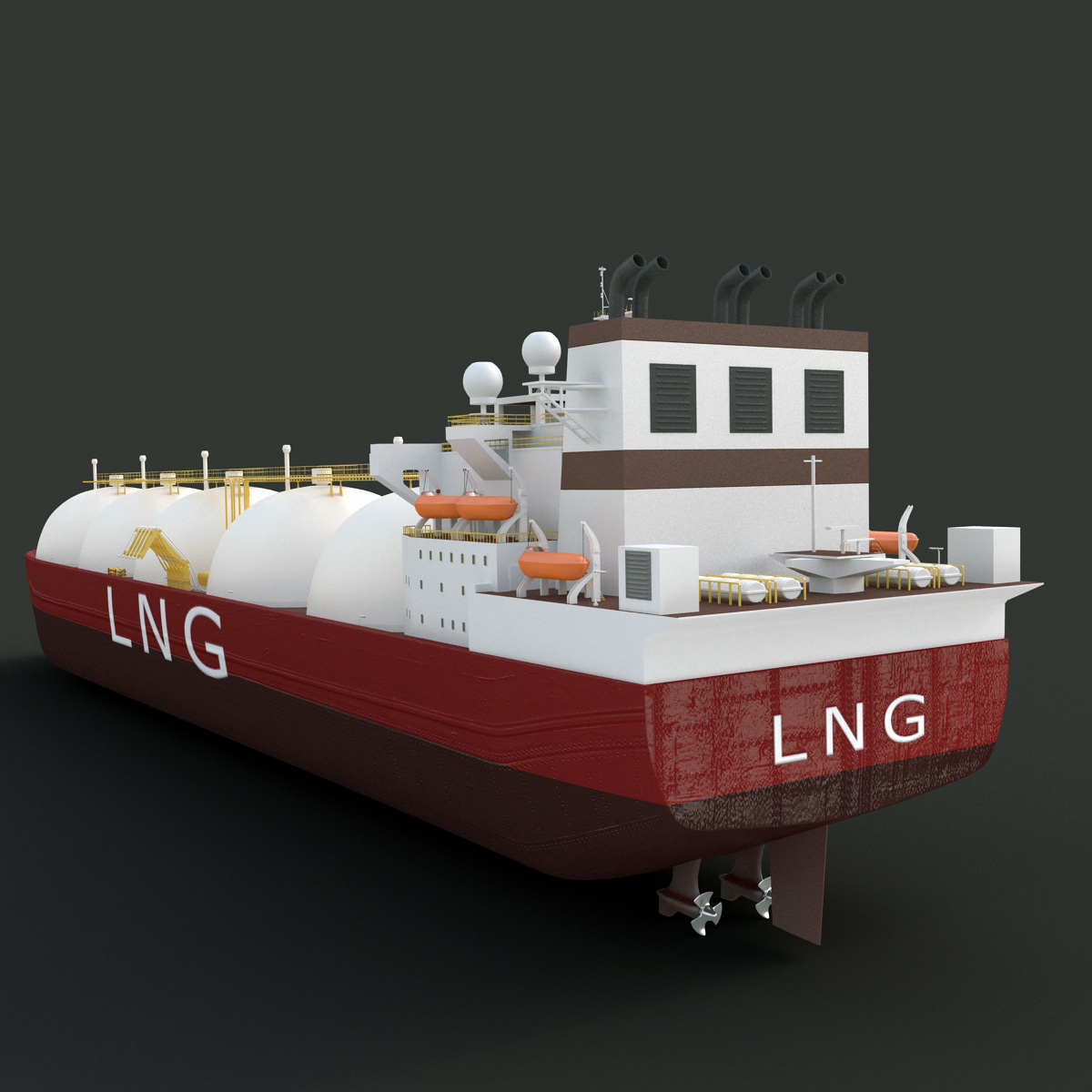 lng carrier 3d model