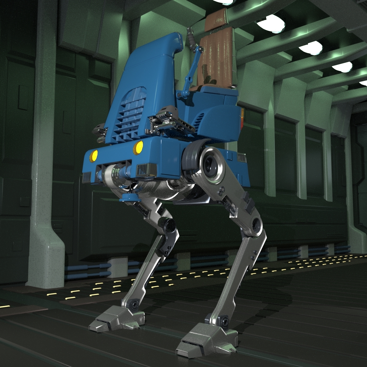 3d sci-fi walker