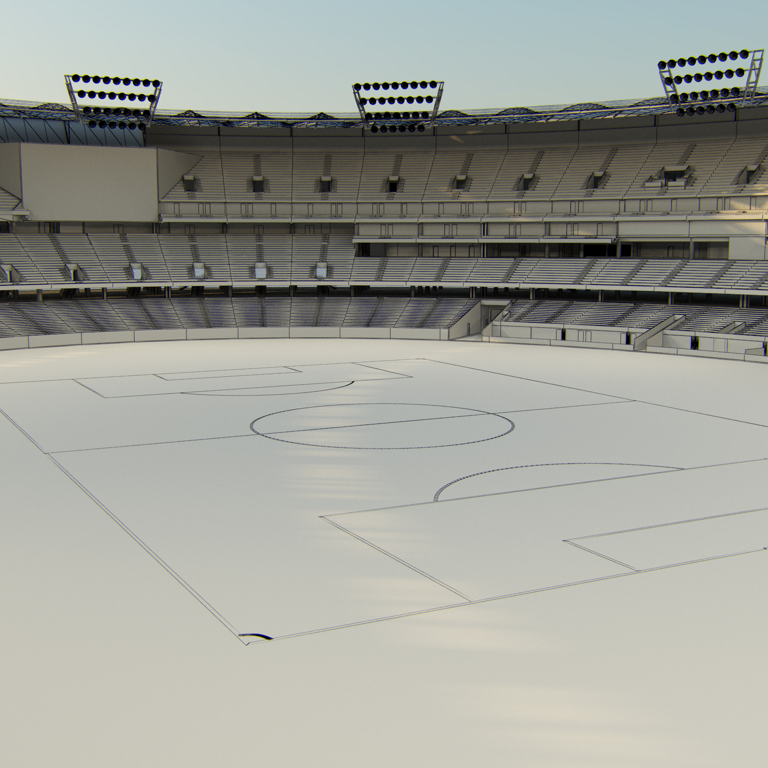sports stadium 3d model