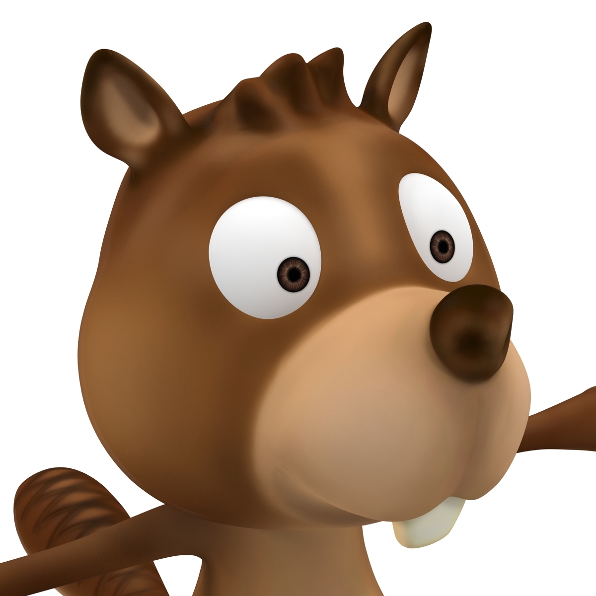 beaver cartoon 3d model