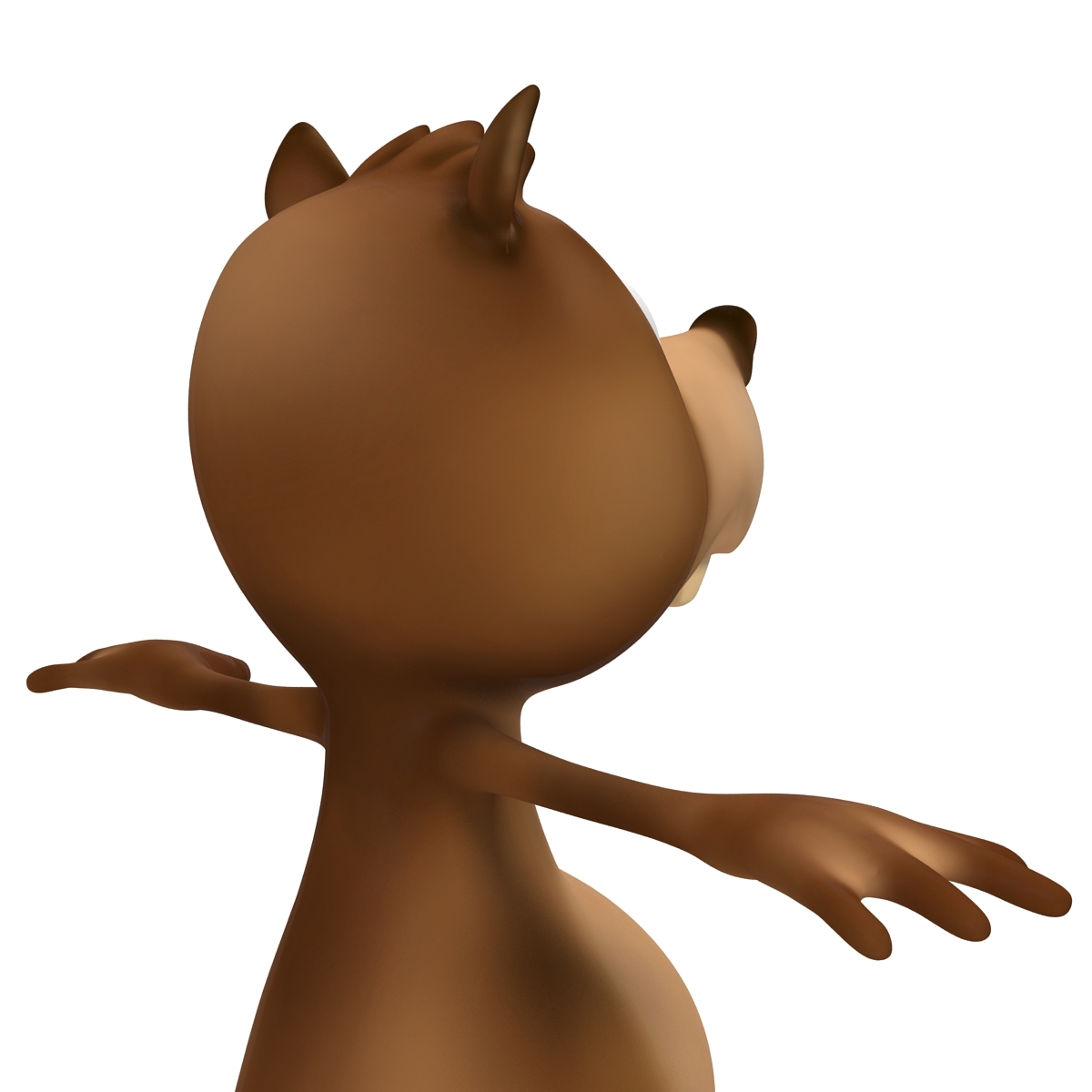 beaver cartoon 3d model