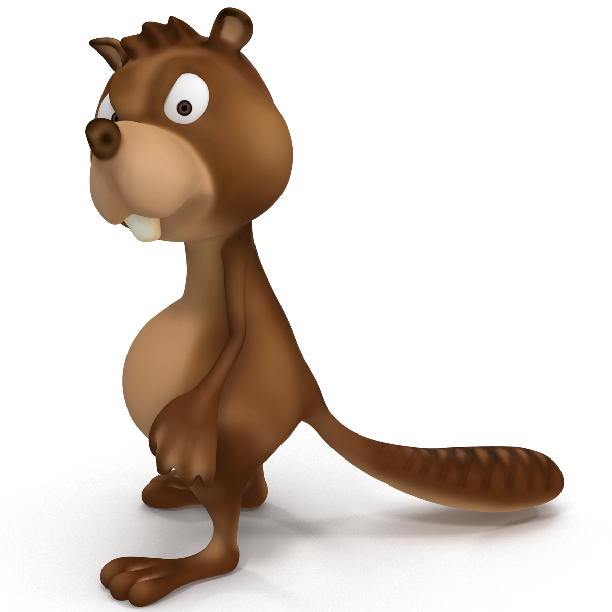 3ds max cartoon beaver rigged