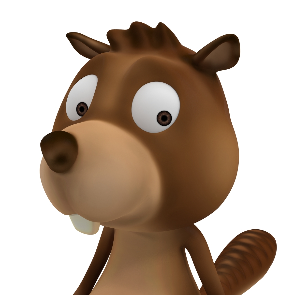 3ds max cartoon beaver rigged