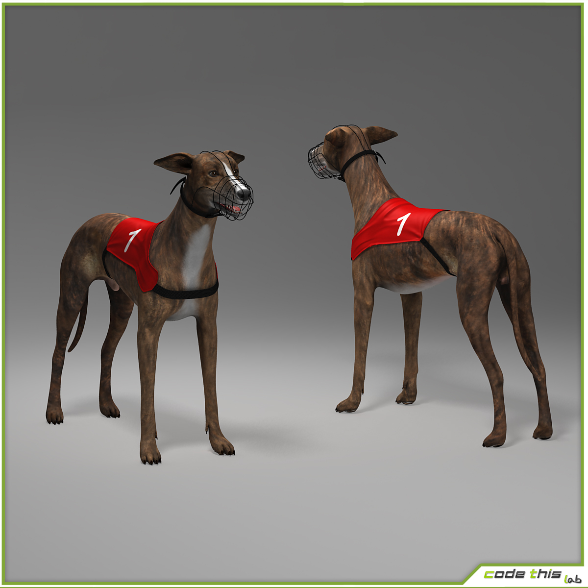hound dog 3d model